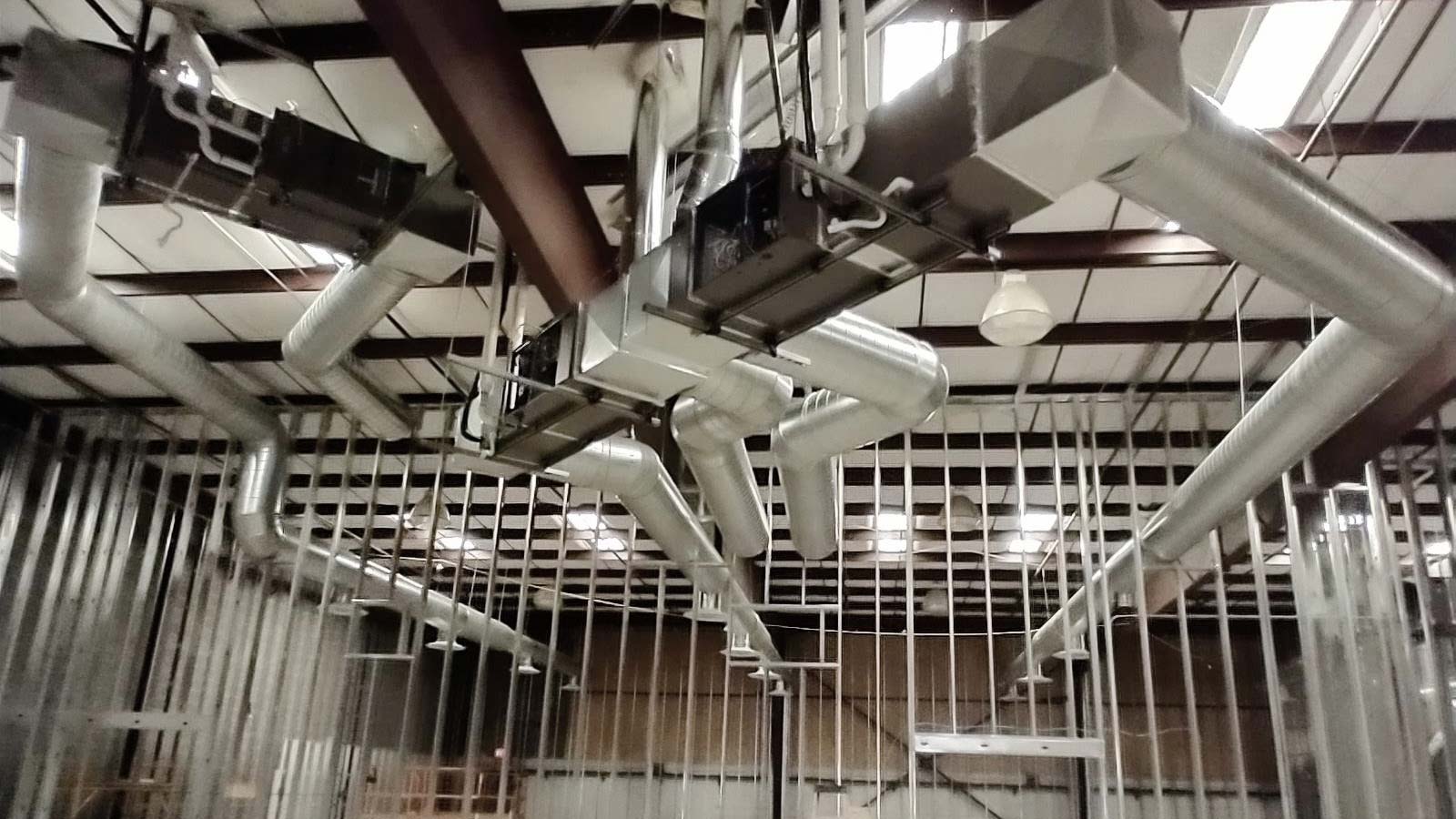 Exposed Spiral HVAC Installation - Nichols Plumbing, Electrical, & HVAC